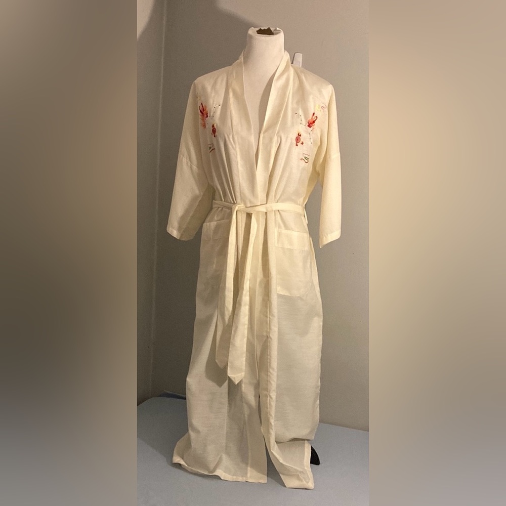 Vintage Dragon Embroidered Robe - Gem